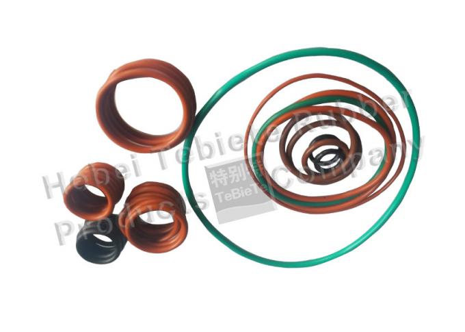 High Temperature Silicone O Rings Red Black Green Brown Color
